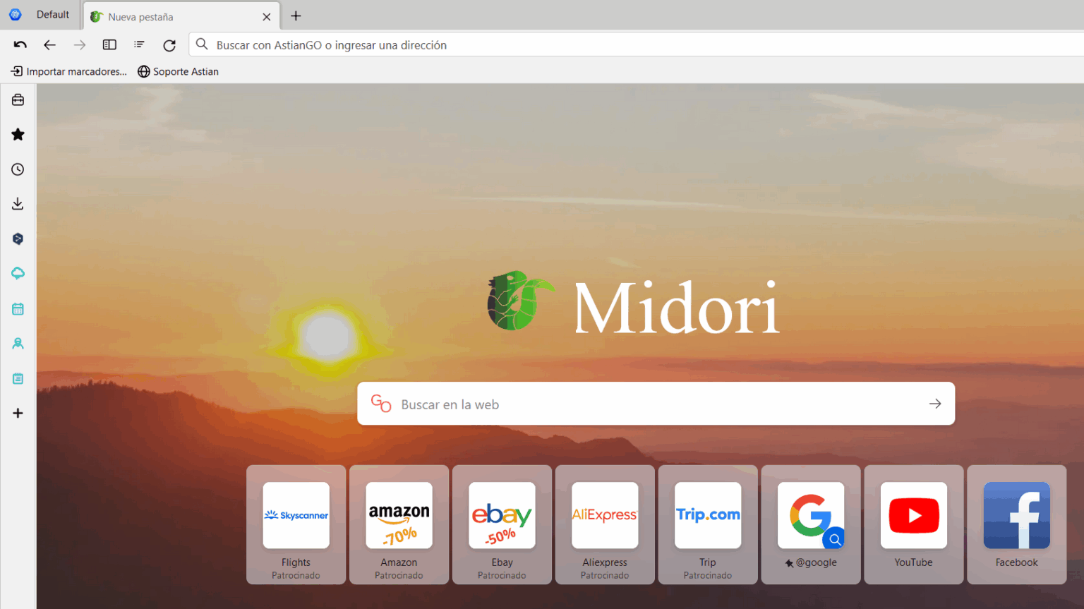 Astian: Midori Browser, Cloud & Apps Utils